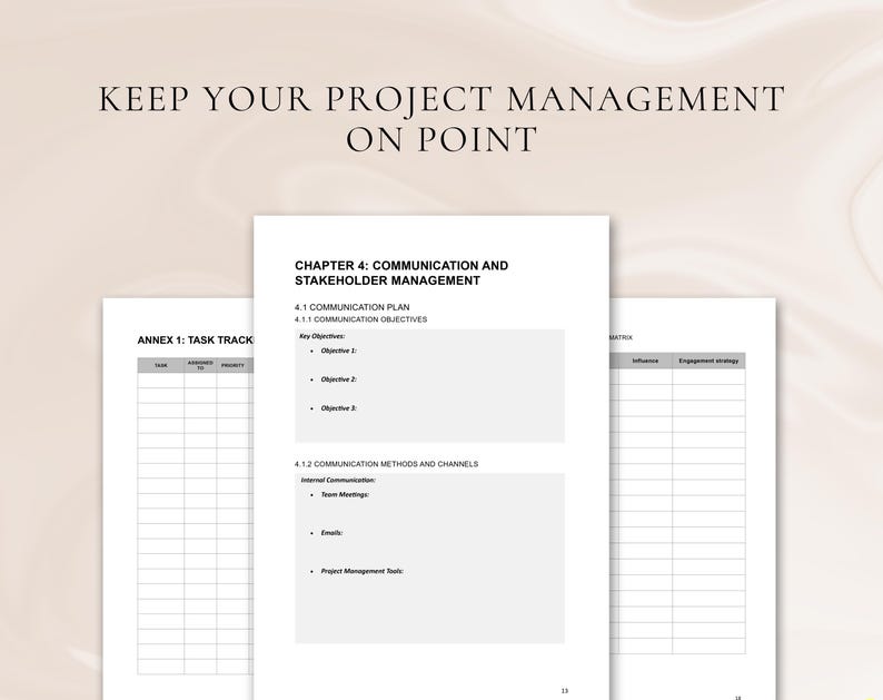 Minimalist Project Planner | Project Planner | Project Plan | Project ...