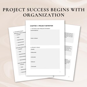 Minimalist Project Planner | Project Planner | Project Plan | Project ...