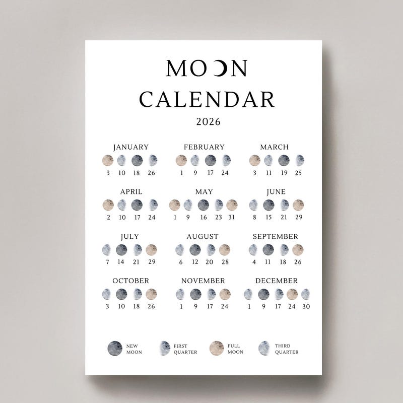 Moon Planner - Etsy