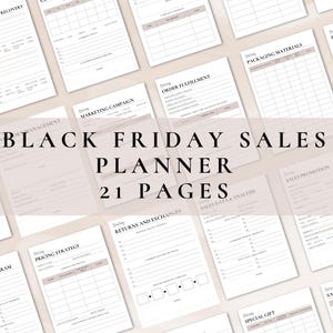 Black Friday Sales Planner | Black Friday Planner | Printable Planner ...