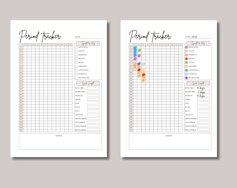 Period Tracker | Period Planner | Period Tracker Printable ...