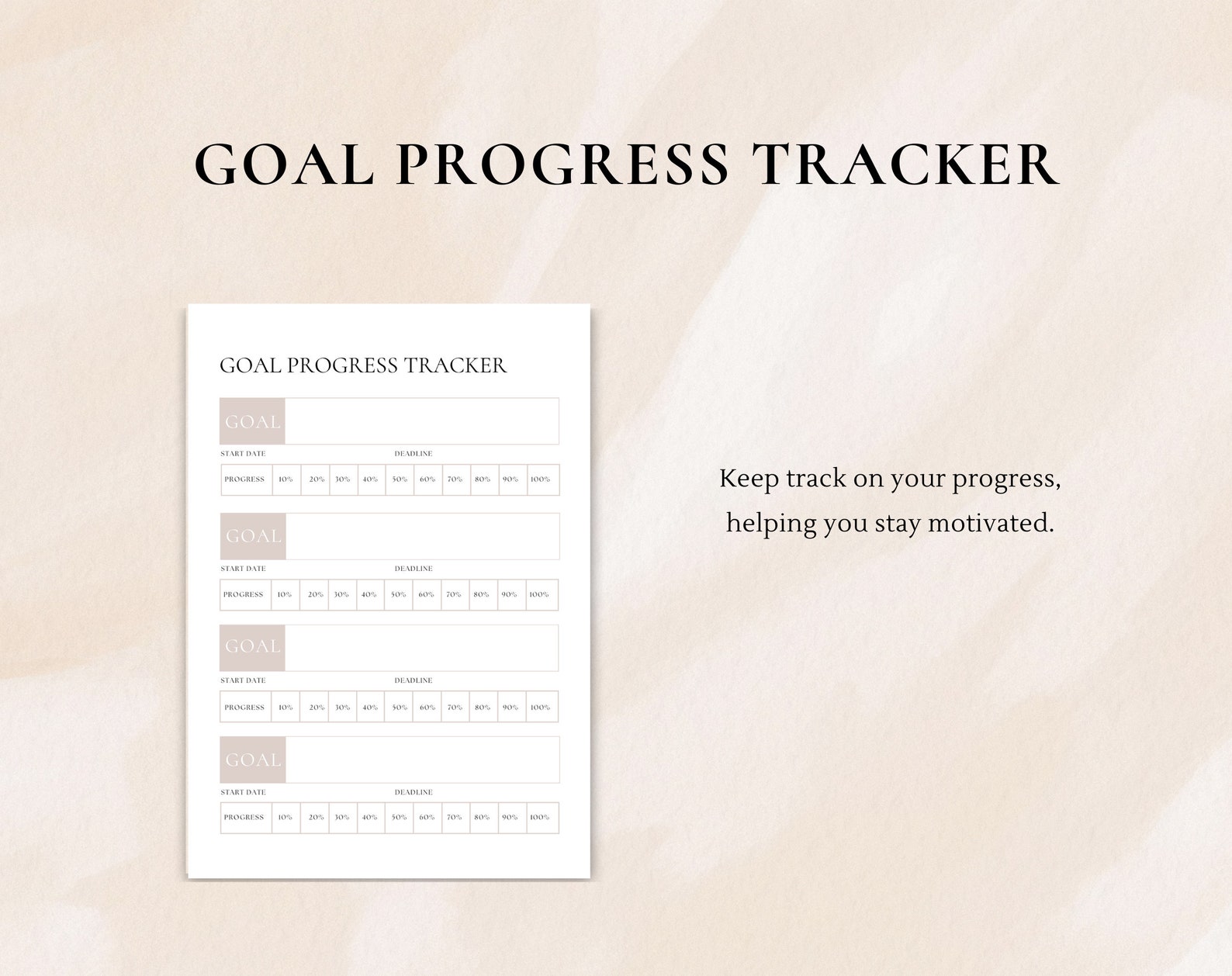 Goal Planner 2025 | Goal Planner | Quarterly Planner | Goal Tracker ...