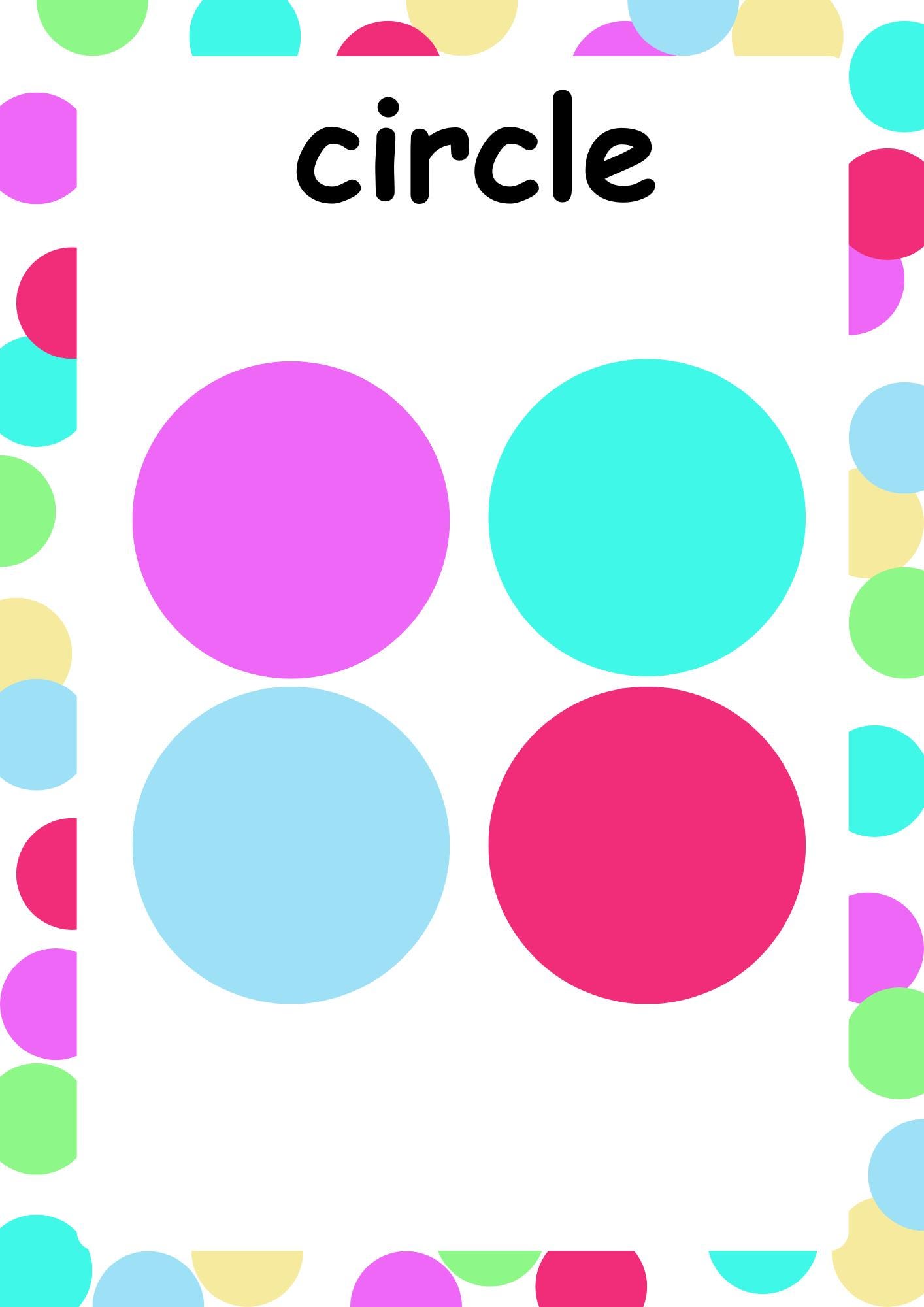 Colour and Shape Cards - English (A4, A5 & A6 Flashcards) - Etsy