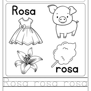 Colours & Shapes Worksheets - Spanish - Etsy