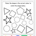 Colours & Shapes Worksheets - Spanish - Etsy