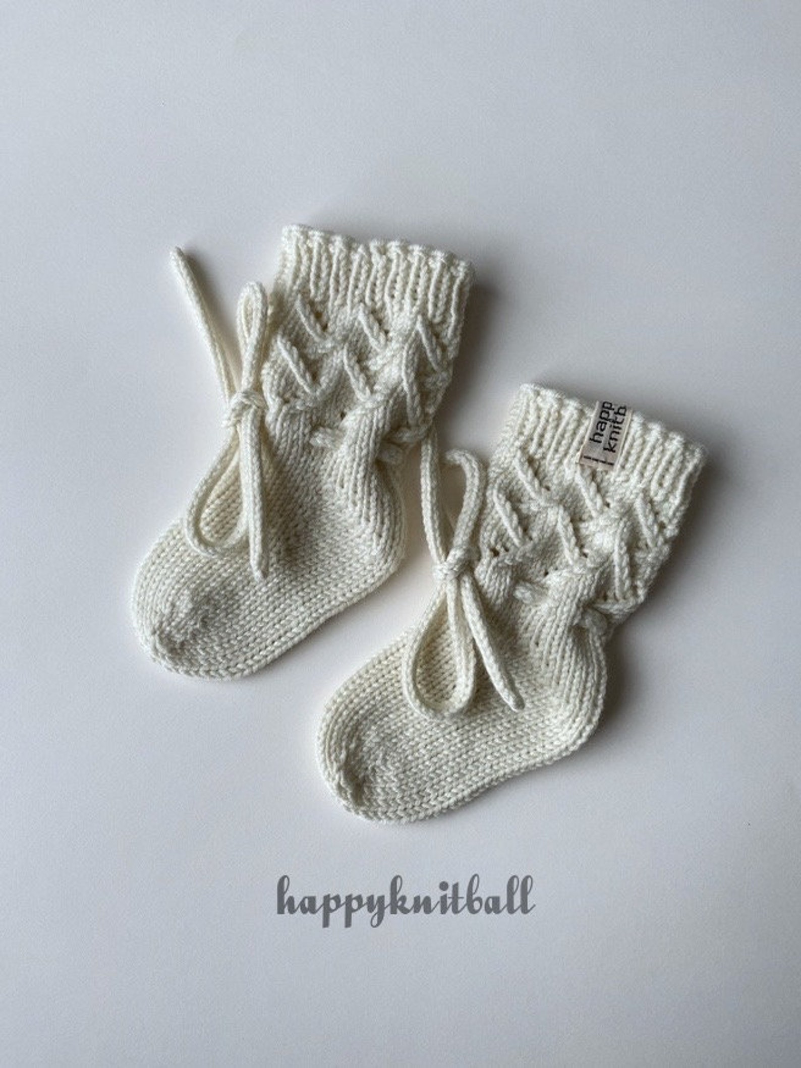 Baby Socks Knitting Pattern, Baby Socks With Lace Knitting Pattern ...