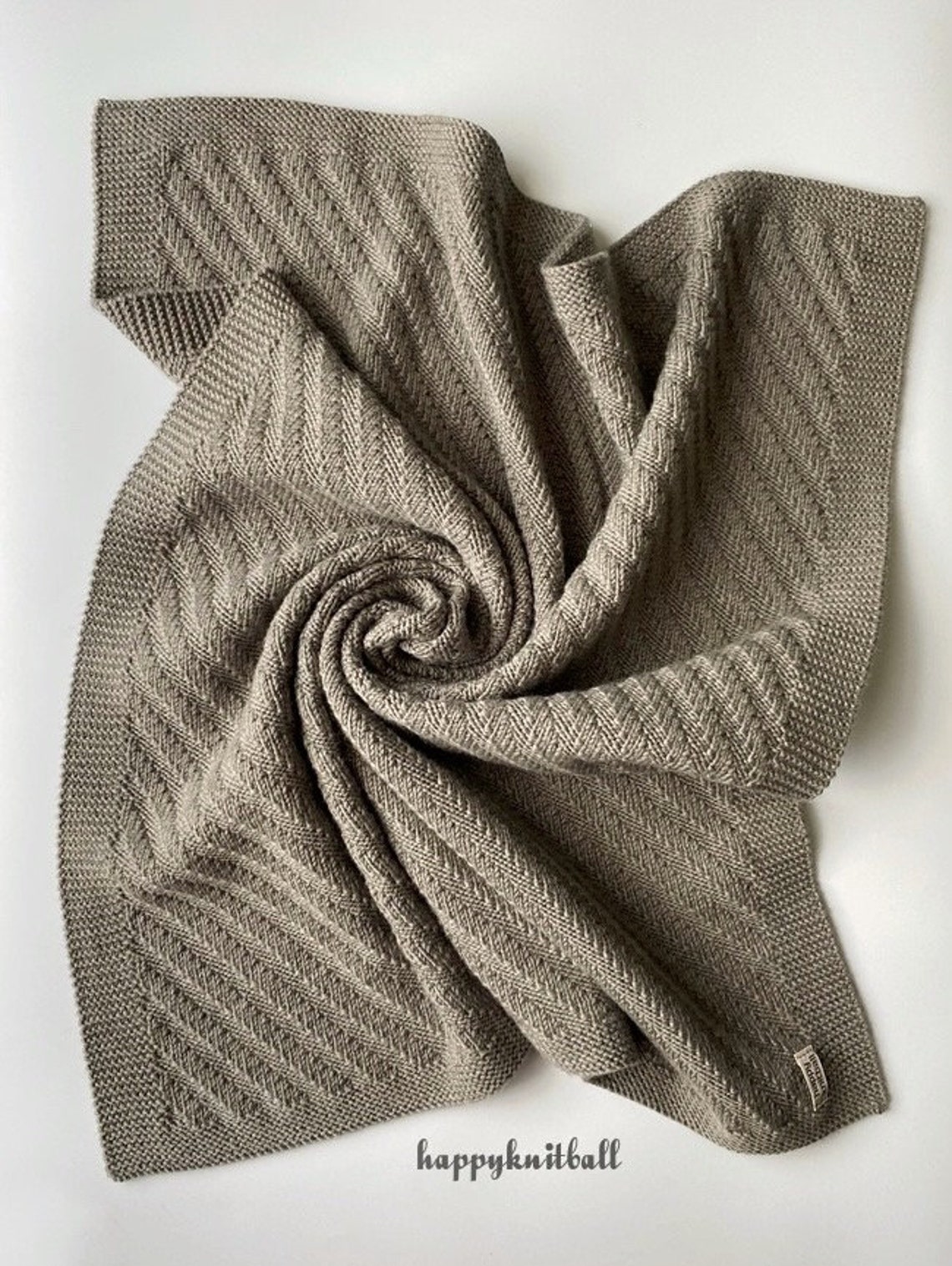 Baby Blanket Knitting Pattern, Cable Knit Baby Blanket Pattern, Knit ...