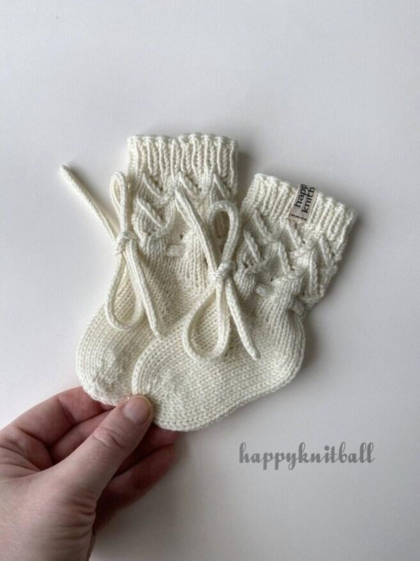 Baby Socks Knitting Pattern, Baby Socks With Lace Knitting Pattern ...