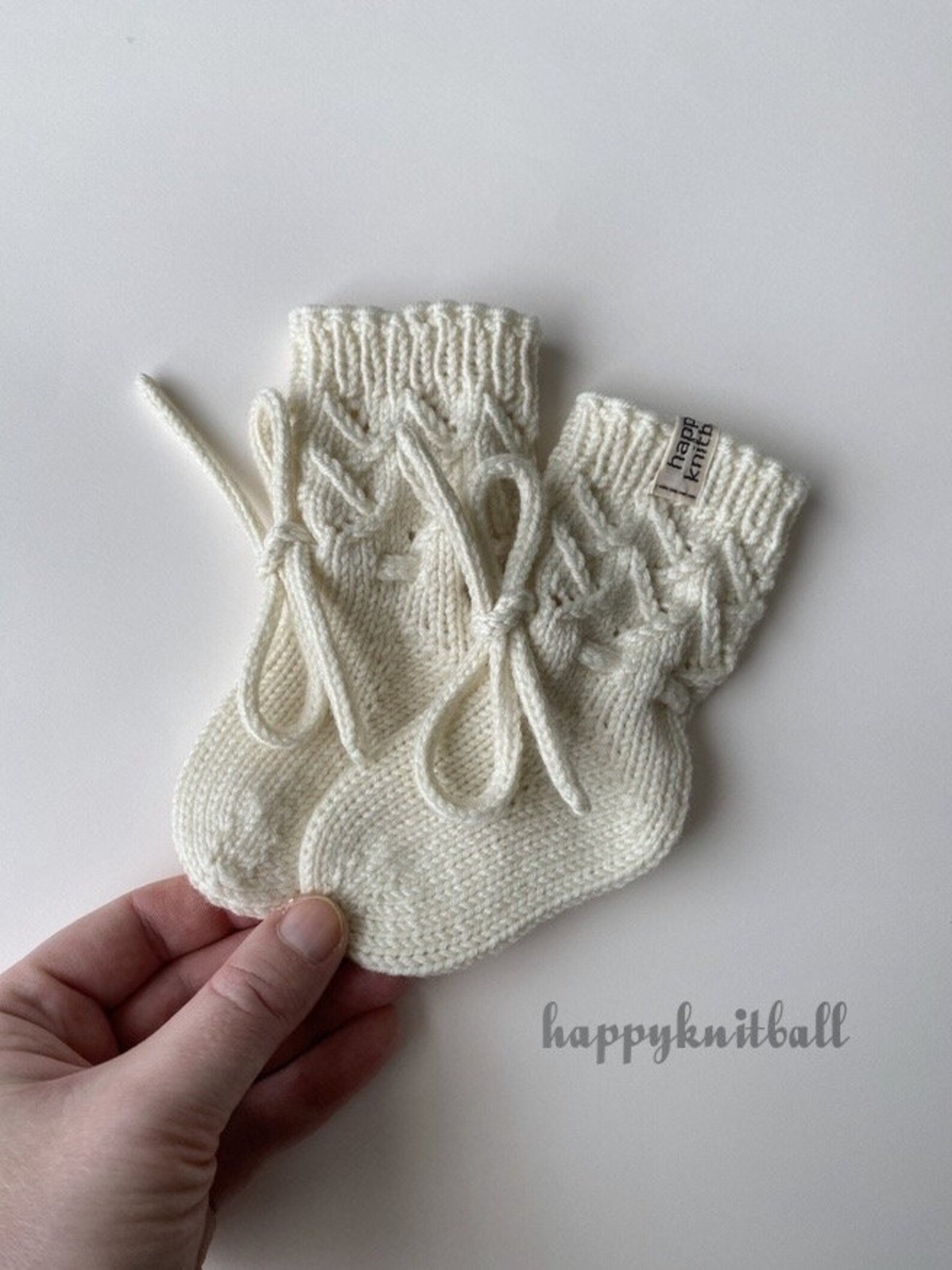 Baby Socks Knitting Pattern, Baby Socks With Lace Knitting Pattern ...