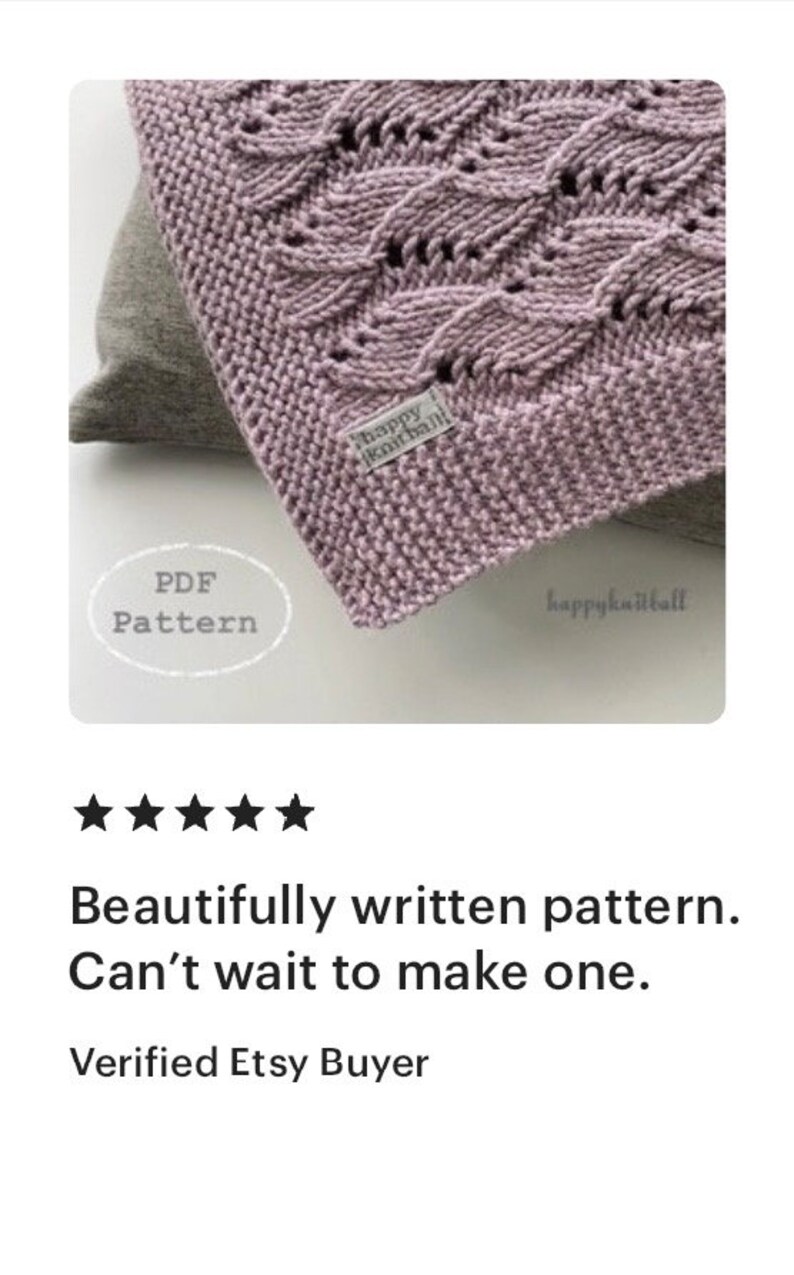 Cable Knit Baby Blanket Pattern: Chantelle Lace (PDF Pattern) - Etsy