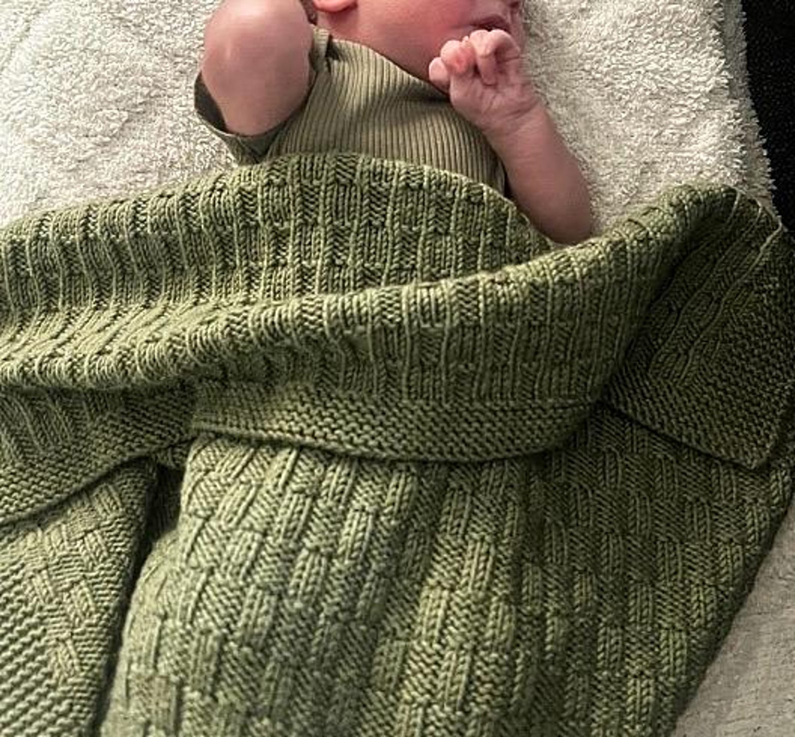 Baby Blanket Knitting Pattern, Cable Knit Baby Blanket Pattern, Knit ...