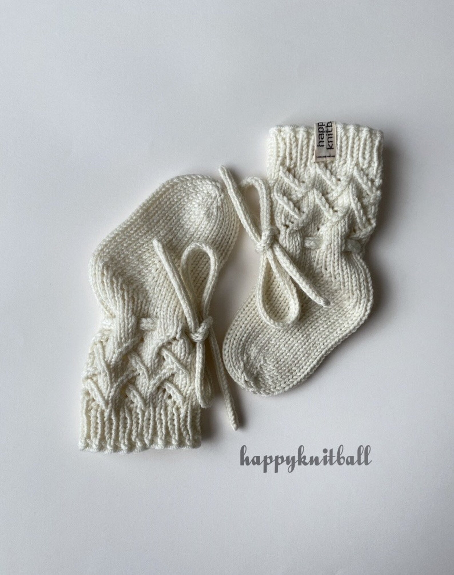 Baby Socks Knitting Pattern, Baby Socks With Lace Knitting Pattern ...