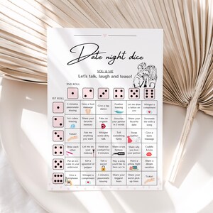 Date Night Dice | Printable | Relationship Gifts | Date Night Ideas ...