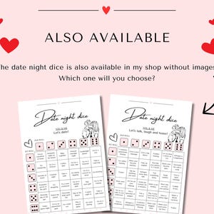 Date Night Dice Printable Relationship Gifts Date Night Ideas Valentine ...