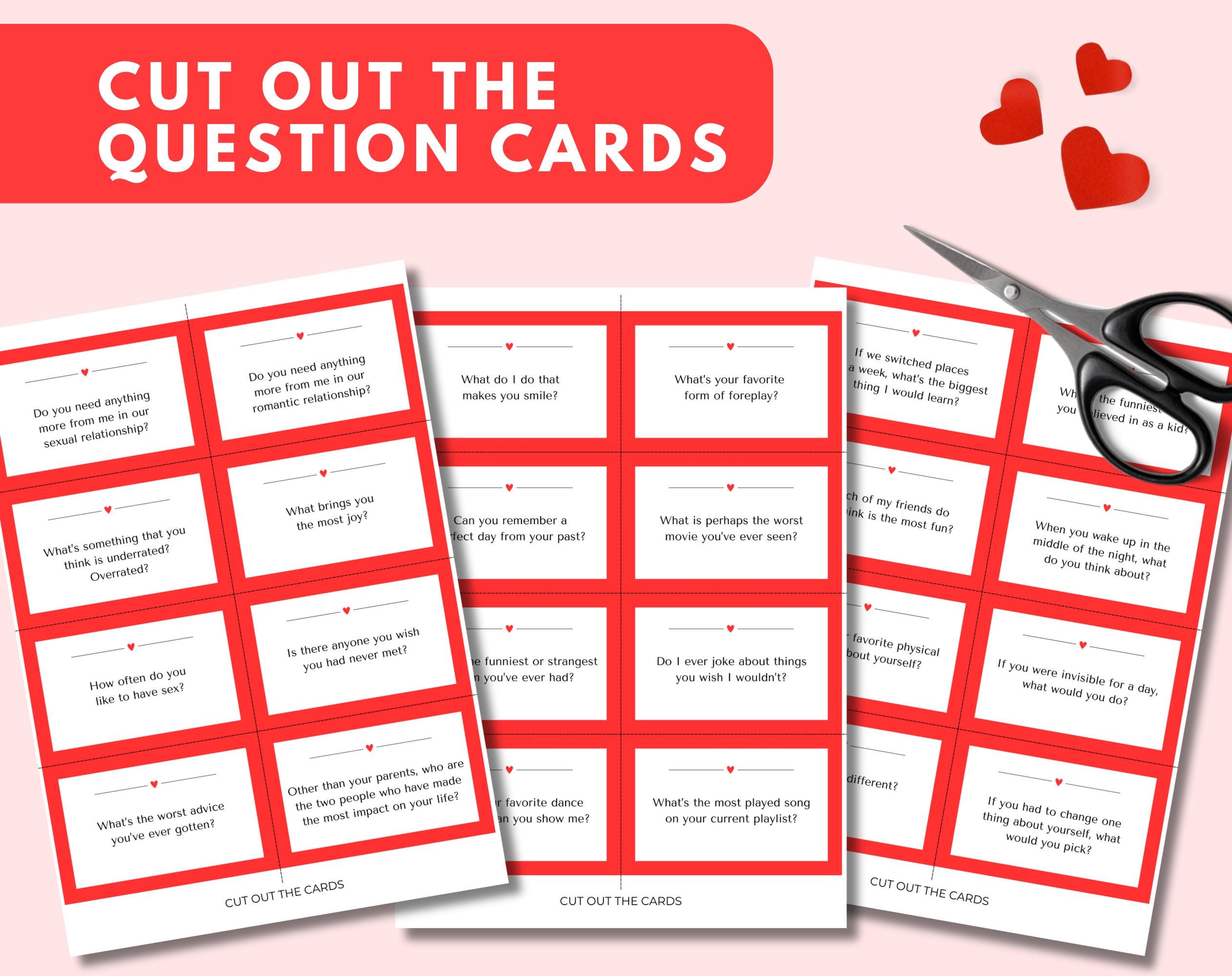 150+ Date Night Question Cards | Printable | Couples Questions ...