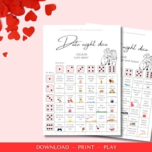 Date Night Dice | Printable | Relationship Gifts | Date Night Ideas ...