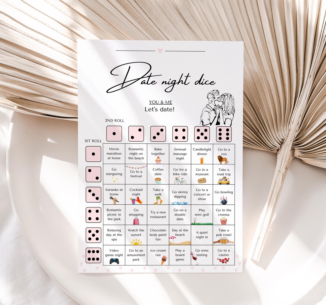 Date Night Dice | Printable | Relationship Gifts | Date Night Ideas ...