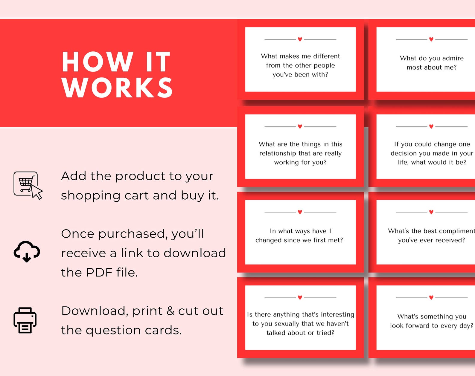 150 Date Night Question Cards Printable Couples Questions Conversation ...