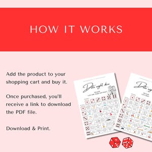 Date Night Dice Printable Relationship Gifts Date Night Ideas Valentine ...