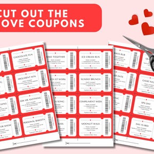 40 Love Coupons Printable Relationship Gifts Date Night Idea Valentines ...