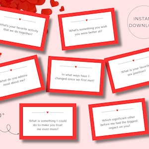 150+ Date Night Question Cards | Printable | Couples Questions ...