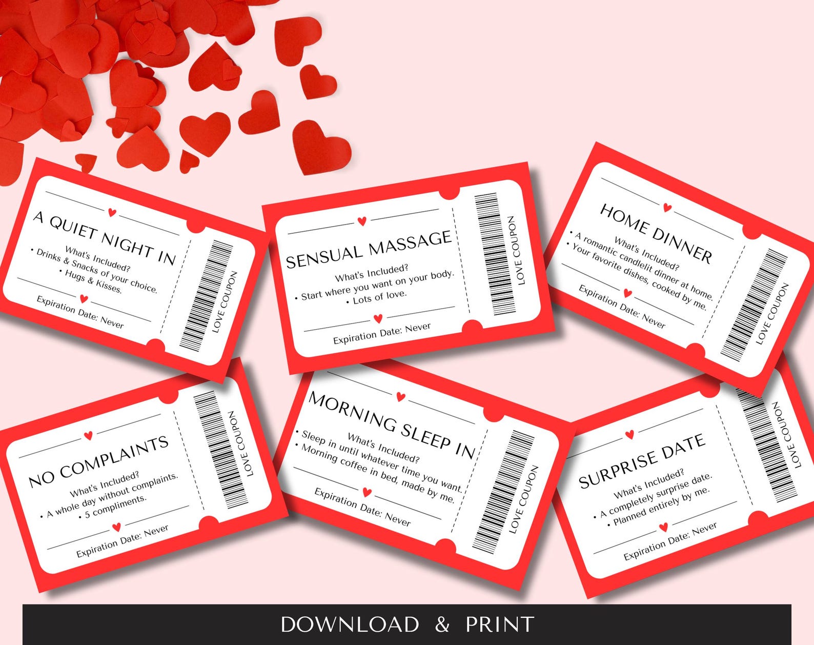 40 Love Coupons | Printable | Relationship Gifts | Date Night Idea ...