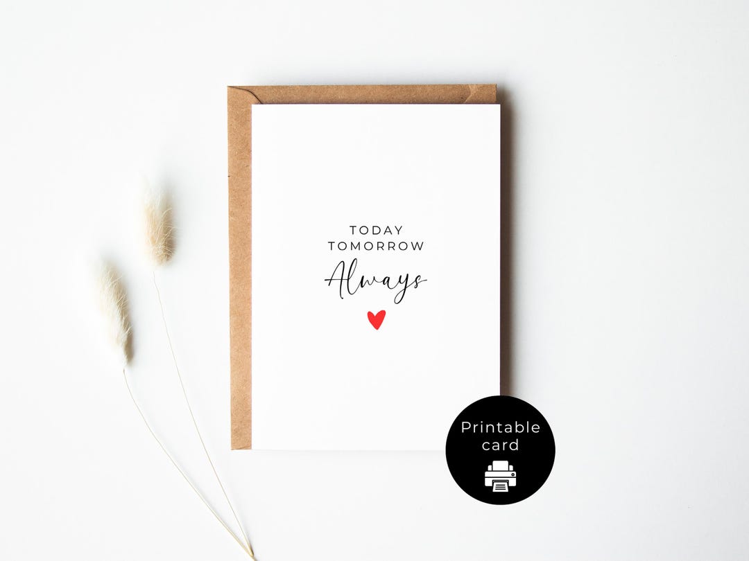 Printable Love Card | Instant Download | Romantic Relationship Gifts ...