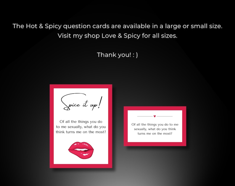 150 Hot & Spicy Question Cards Printable Seductive Couples Questions Dirty Talk Sex Games ...