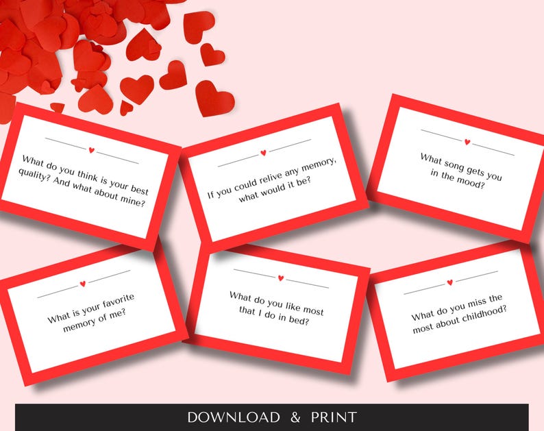 150 Date Night Question Cards Printable Couples Questions Conversation ...