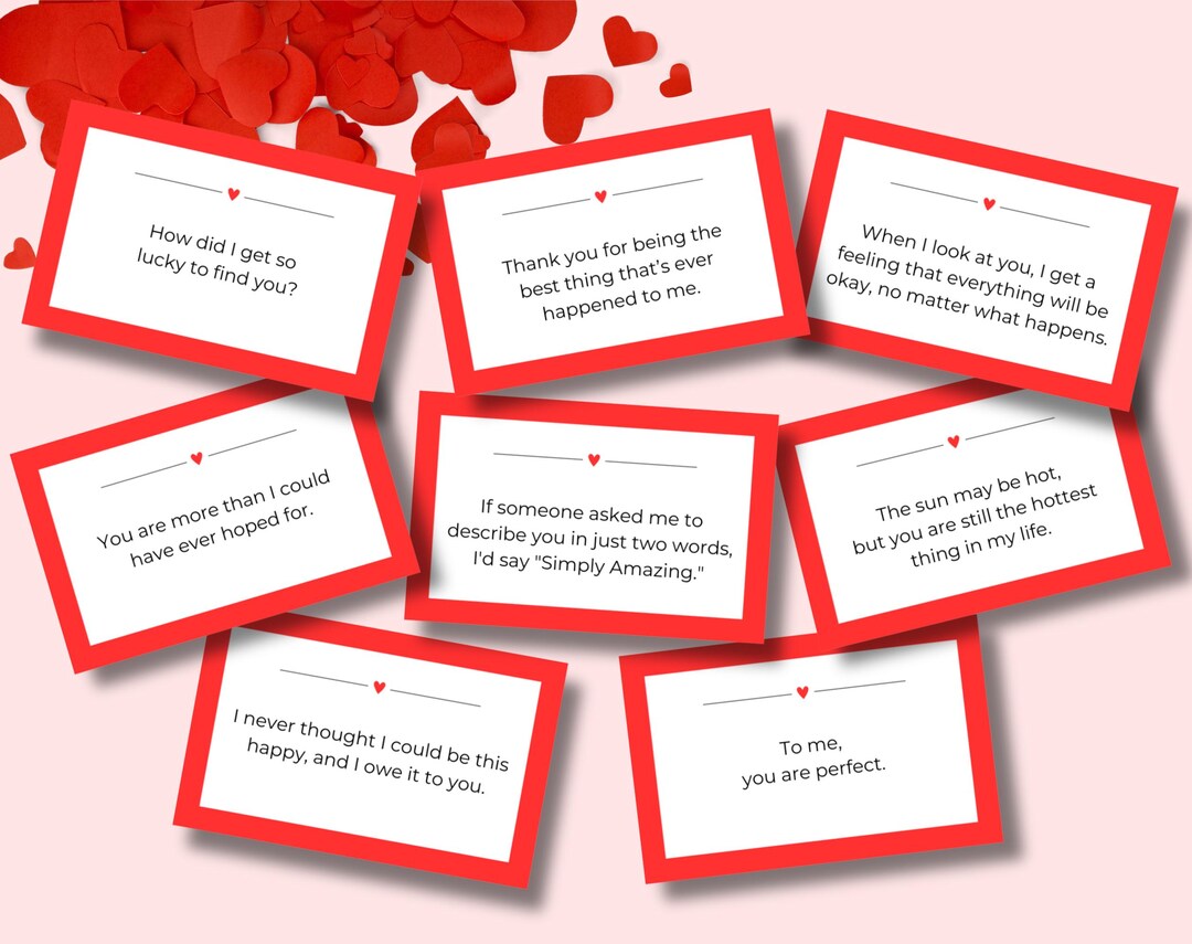 100 Love Notes | Printable | Love Messages | Relationship Gifts ...