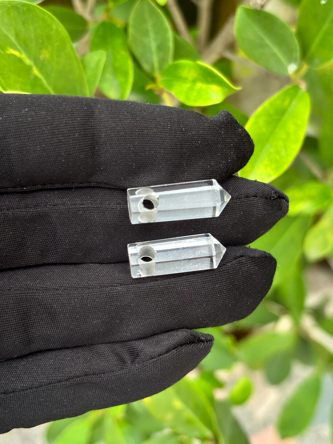 Faceted Clear Quartz Crystal Pencils: 21 Carat Gemstone Pair 22x7mm - Etsy