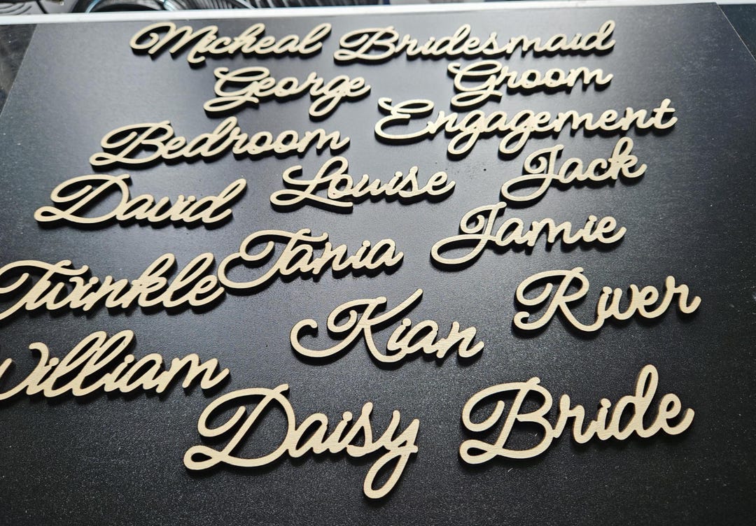 Personalised Wooden Names, Any Word, Signs, Plaques, Nursery, Crafts ...
