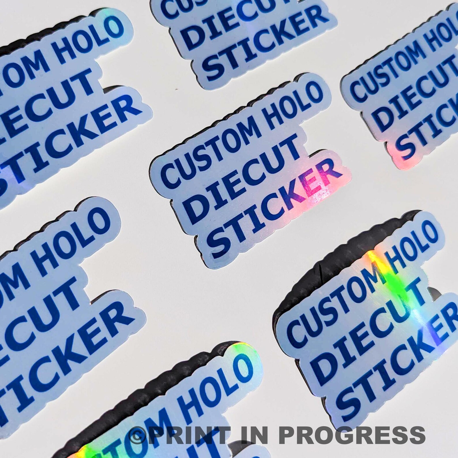 Custom HOLOGRAPHIC Gloss Vinyl Die-cut Stickers︱handmade Vibrant ...