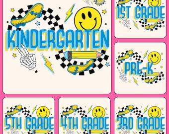Back to School Bundle Teacher Png, Kindergarten Png, Back to School ...