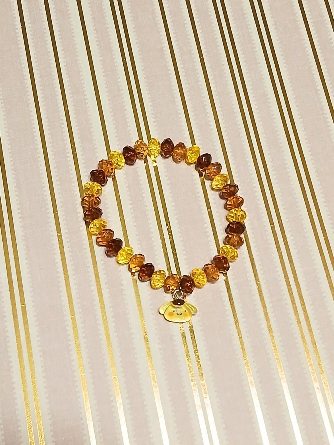 Pompompurin Beaded Bracelet - Etsy