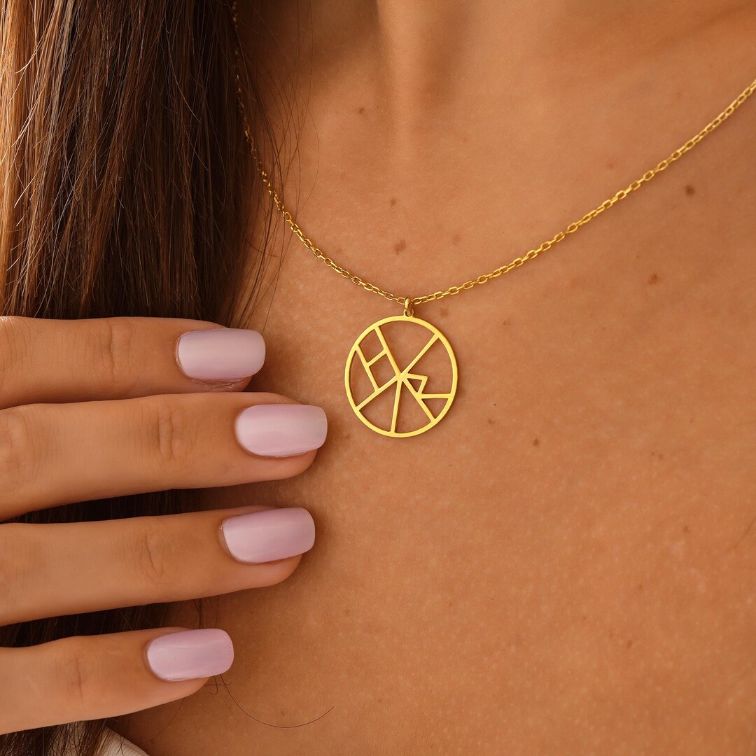 Custom 18K Gold Name Logo Necklace - Unique Personalized Initial ...