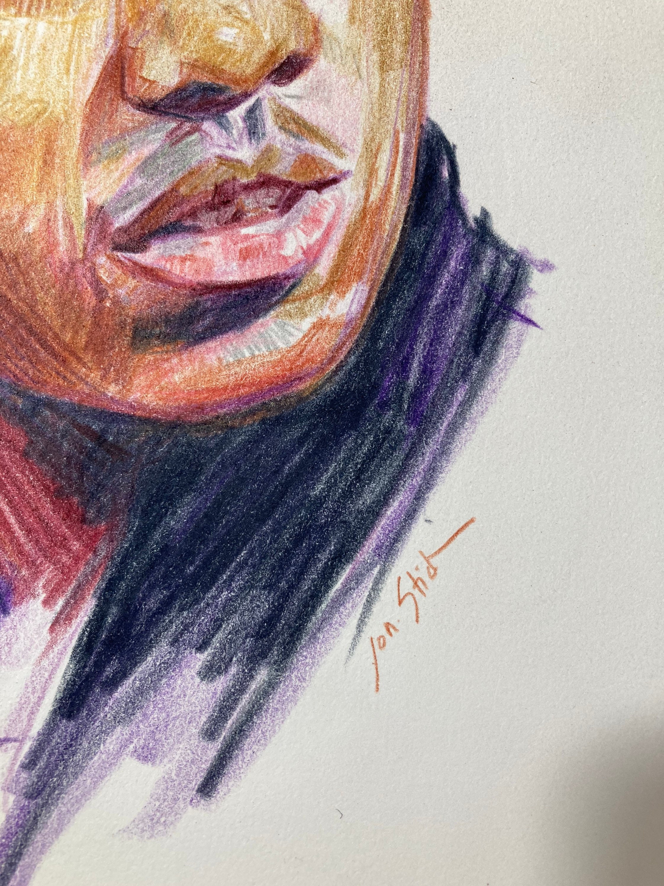 Art & Collectibles Colored Pencil Pencil JANUARY 1995 D BURNHAM Porch ...