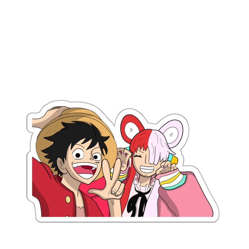 One Piece: Selfie With Luffy & Uta Stickers - Etsy