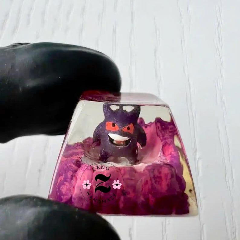 Pokemon Gengar Artisan Epoxy Resin Keycaps, Artisan Keycap, Profile SA ...