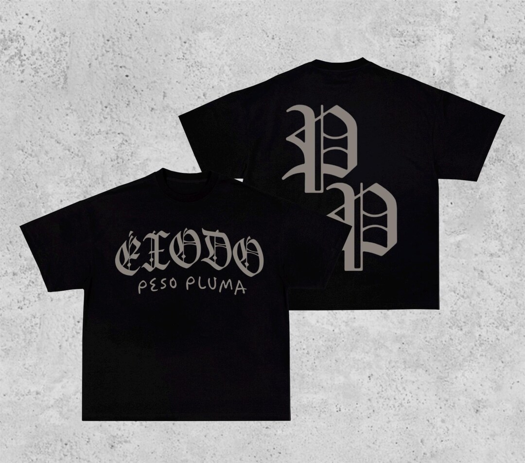 Peso Pluma Shirt, ÉXODO Peso Pluma Tour, Peso Pluma Merch, La Doble PP ...