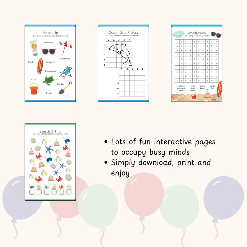 Printable Summer Activity Pack for Kids – Mazes, Coloring Pages ...