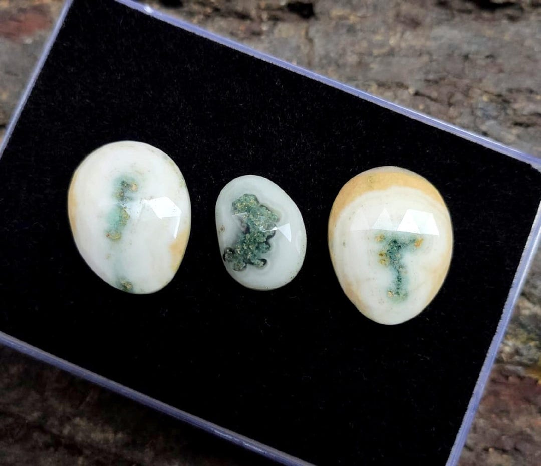 Quartz, Natural Solar Quartz, Rose Cut Free Forms, Flat Backs Fancy ...