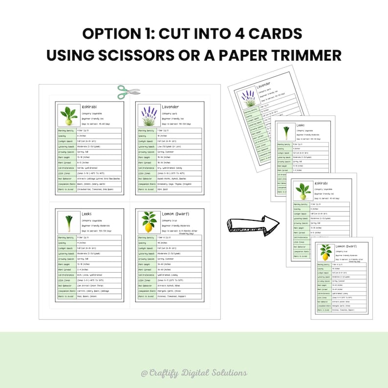 Gardening Flashcards: 150+ Plant Guide Cards - Companion Planting (PDF ...