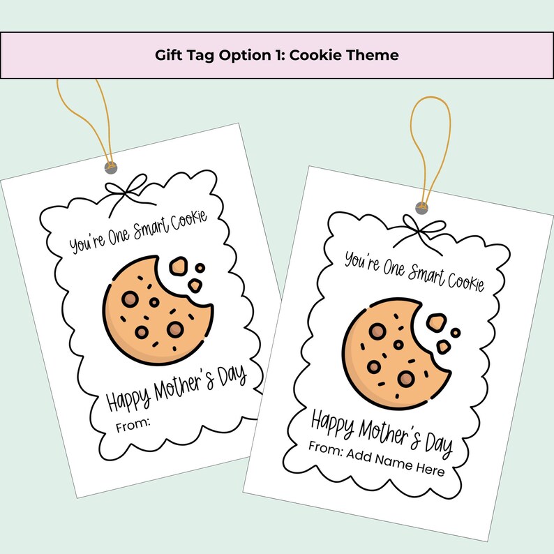 Funny Food Pun Mother's Day Gift Tags | Printable, Editable (PDF) - Etsy