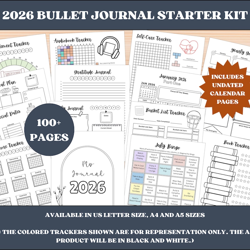 Bullet Journal Starter Kits - Etsy