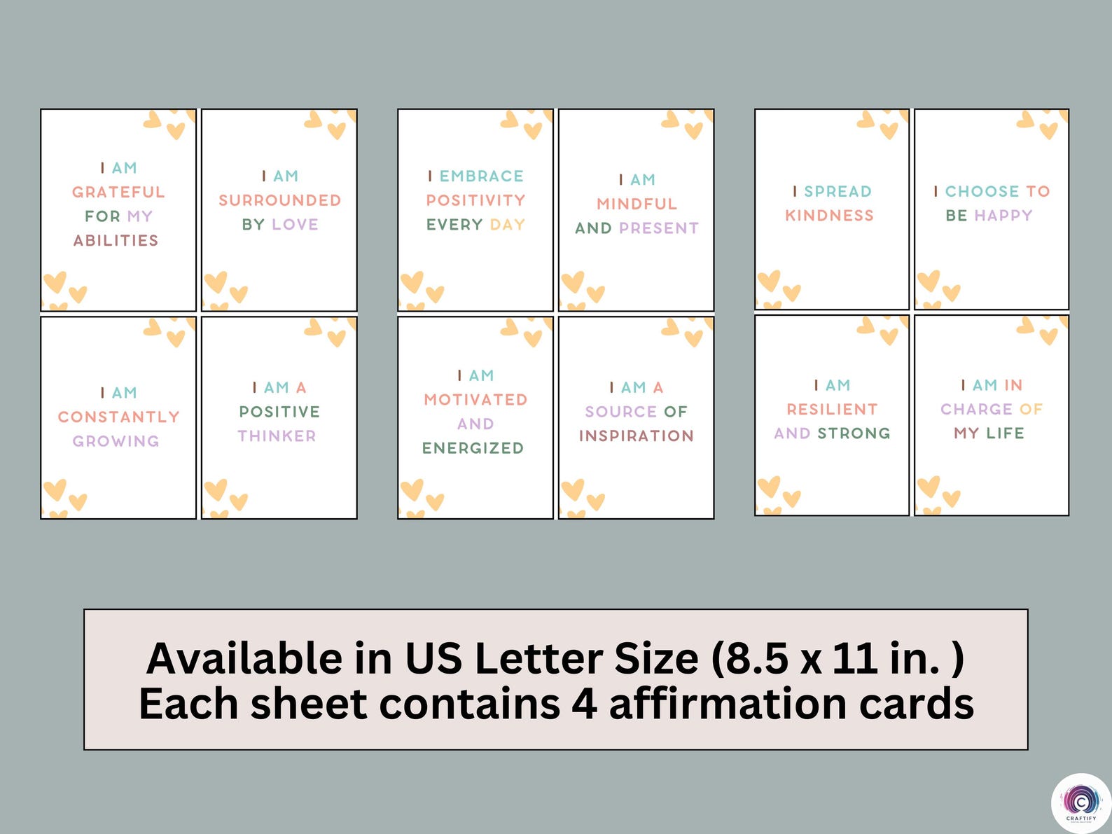 Digital Download |daily Affirmation Cards | Positive | Inspiring ...