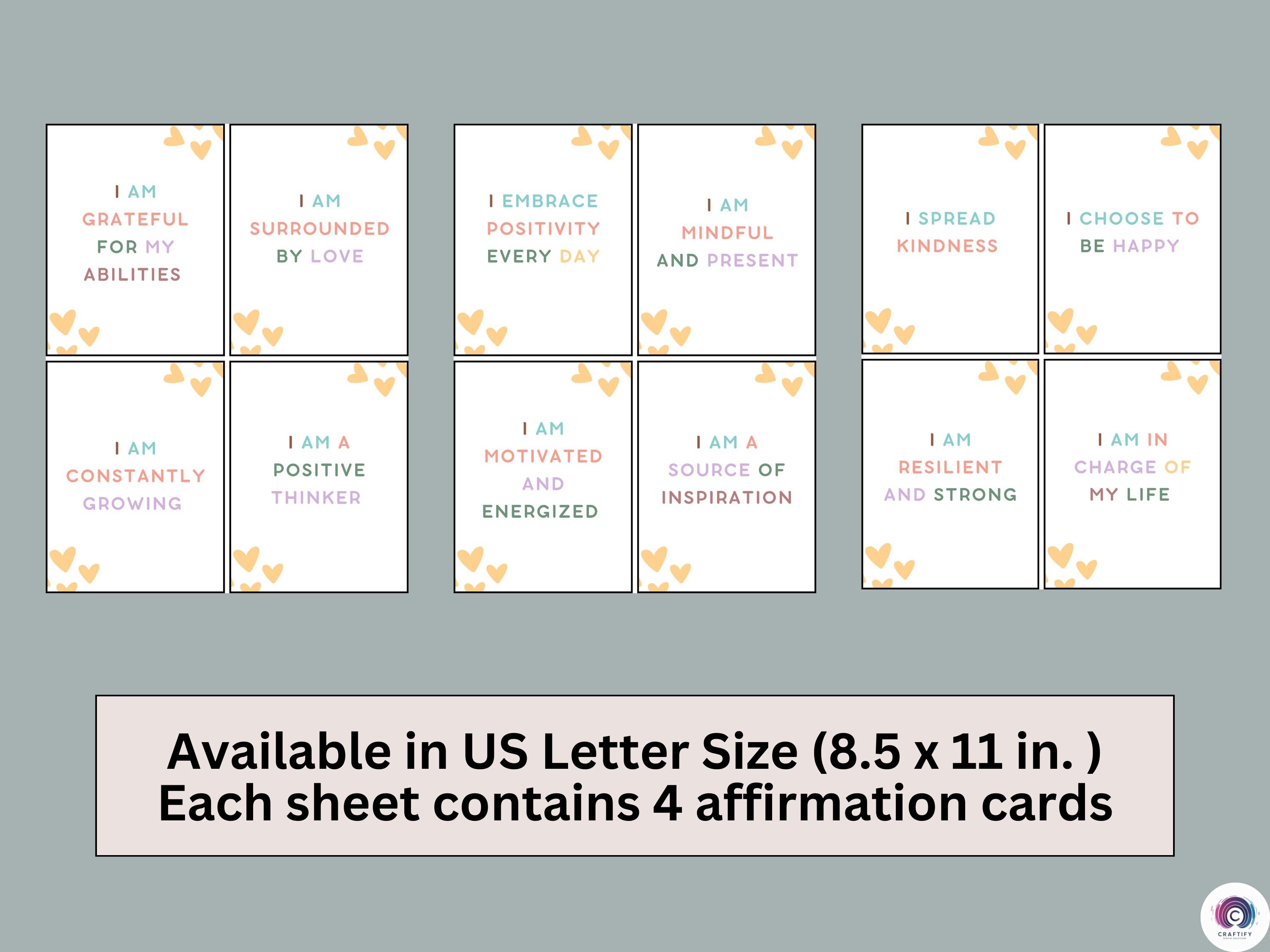 Digital Download |daily Affirmation Cards | Positive | Inspiring ...