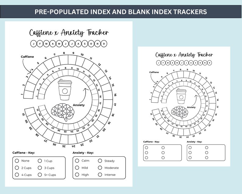 Dual Insight Monthly Trackers | Wellness & Productivity Printable (A4 ...