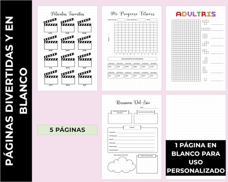 2026 Bullet Journal A5 Imprimible | 135 Páginas | PDF Descargable ...