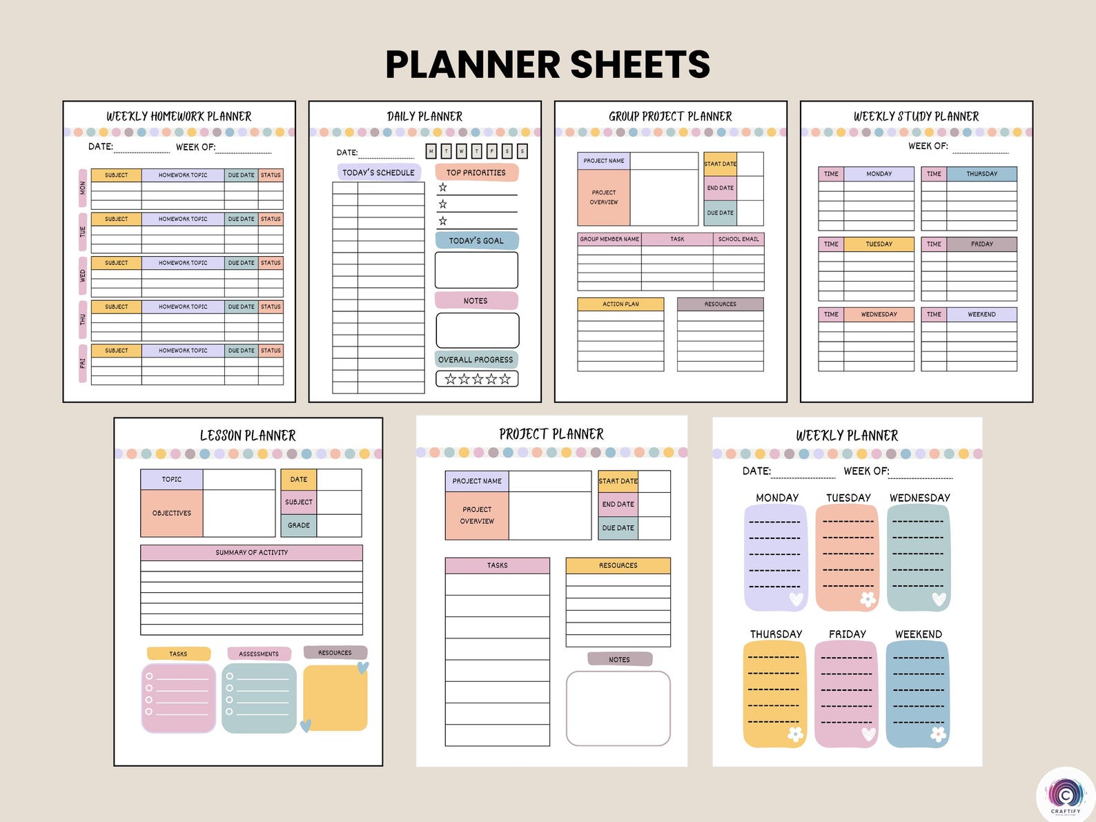 Kids School Planner, 2024, Daily Planner, Goal Planner, Exam Prep, Goal ...